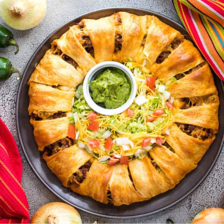 Easy Crescent Taco Ring